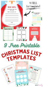 Christmas List Template {9 FREE Gorgeous Printables!} - Make Life Lovely