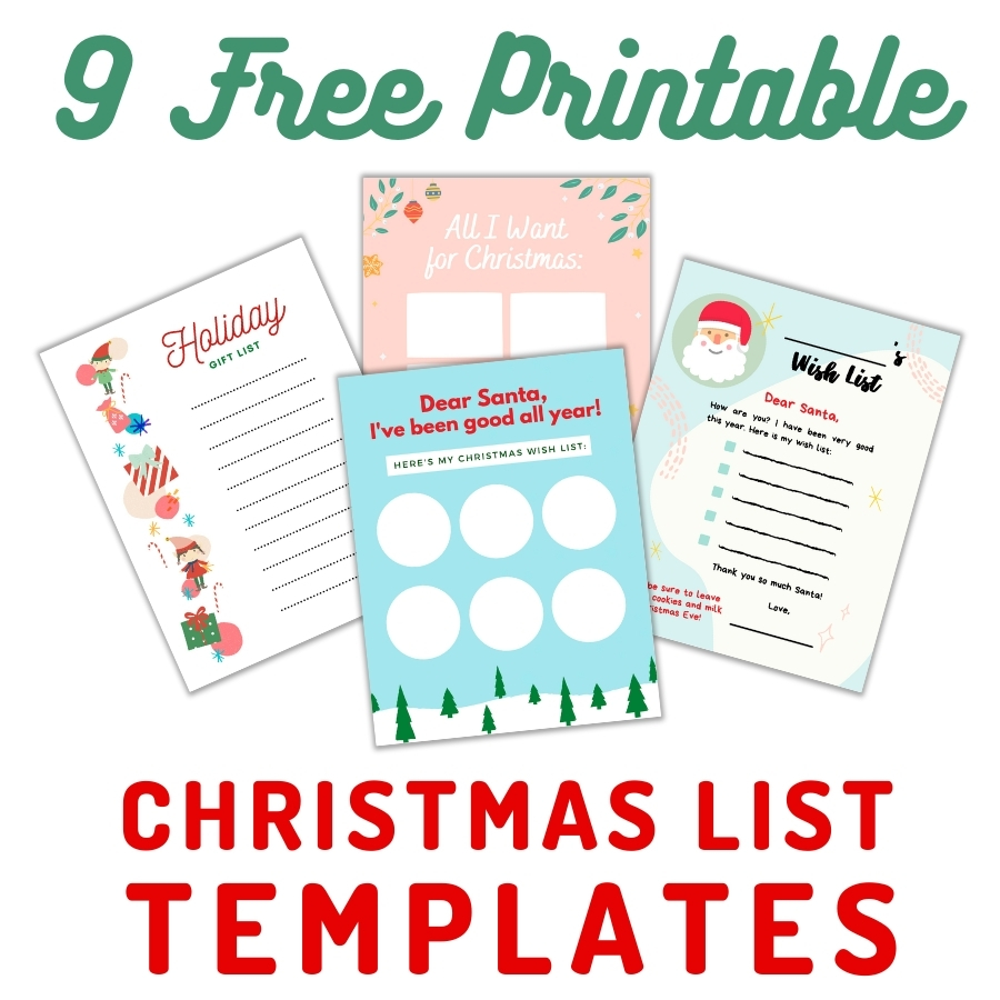 Christmas List Template 9 FREE Gorgeous Printables Make Life Lovely