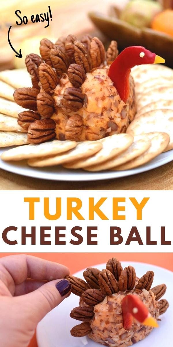 EASY Turkey Cheese Ball for Thanksgiving - Make Life Lovely