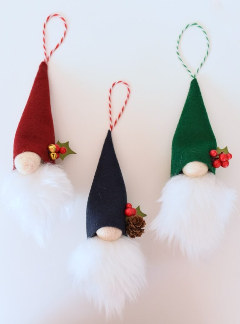 How to Make EASY Gnome Ornaments {In 15 Minutes!} - Make Life Lovely
