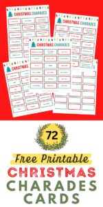 72 FREE Printable Christmas Charades Cards - Make Life Lovely
