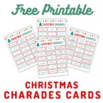 72 FREE Printable Christmas Charades Cards - Make Life Lovely