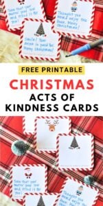 Christmas Acts of Kindness Cards {FREE Printable!}