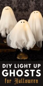 How to Make a Light Up Ghost {Pottery Barn Dupe!}